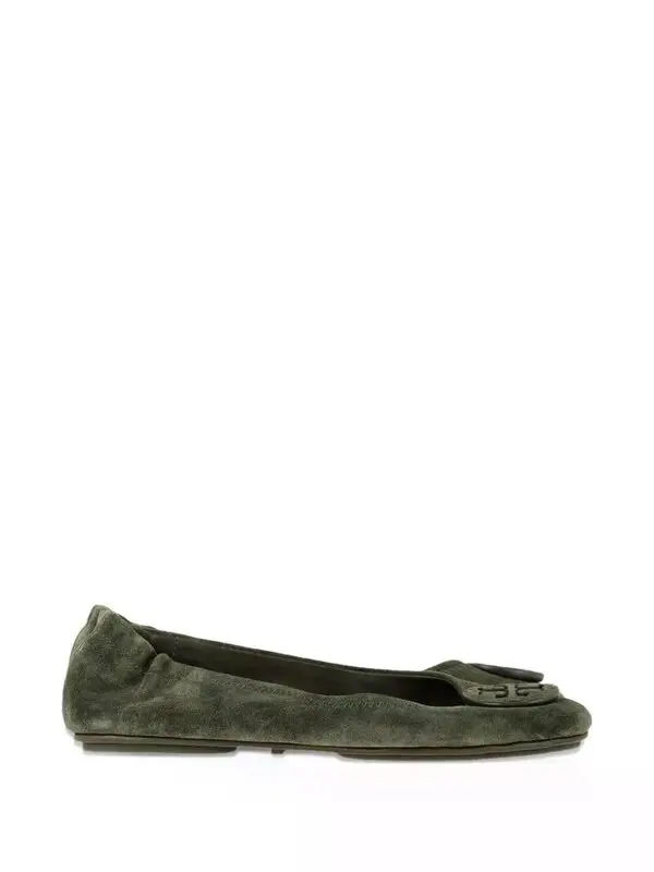 Tory Burch Minnie Travel Ballet Flats - Green