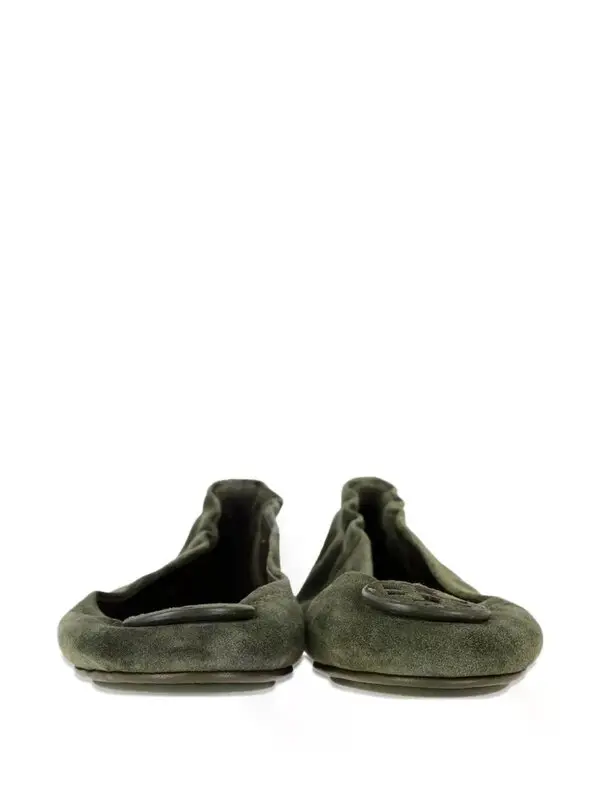 Tory Burch Minnie Travel Ballet Flats - Green