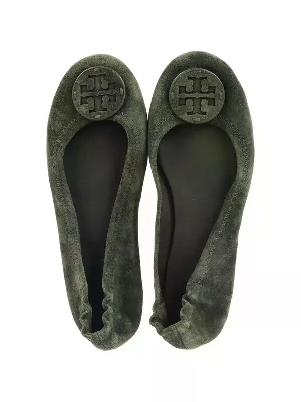 Tory Burch Minnie Travel Ballet Flats - Green