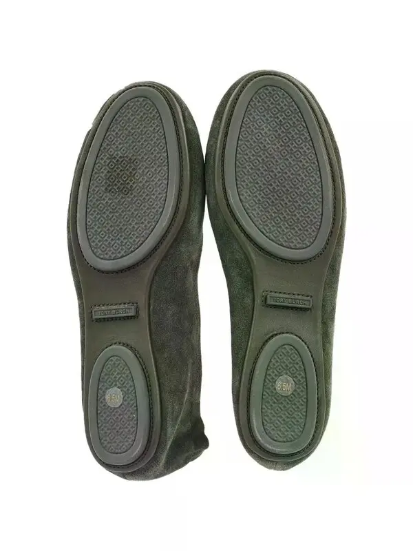 Tory Burch Minnie Travel Ballet Flats - Green
