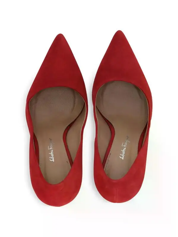 FERRAGAMO Pointed-toe Suede Pumps