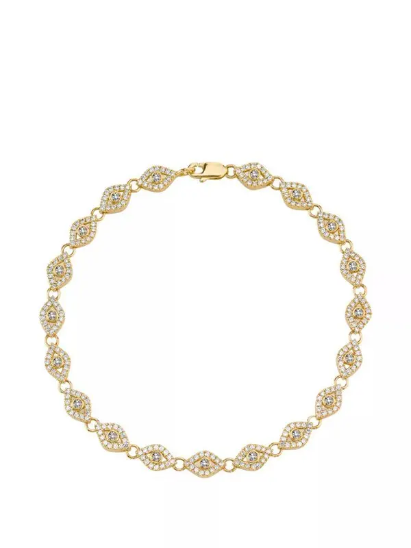 SYDNEY EVAN 14kt Yellow Protective Eye Bracelet - Gold