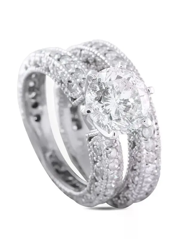 LB EXCLUSIVE Diamond Ring Set - Silver
