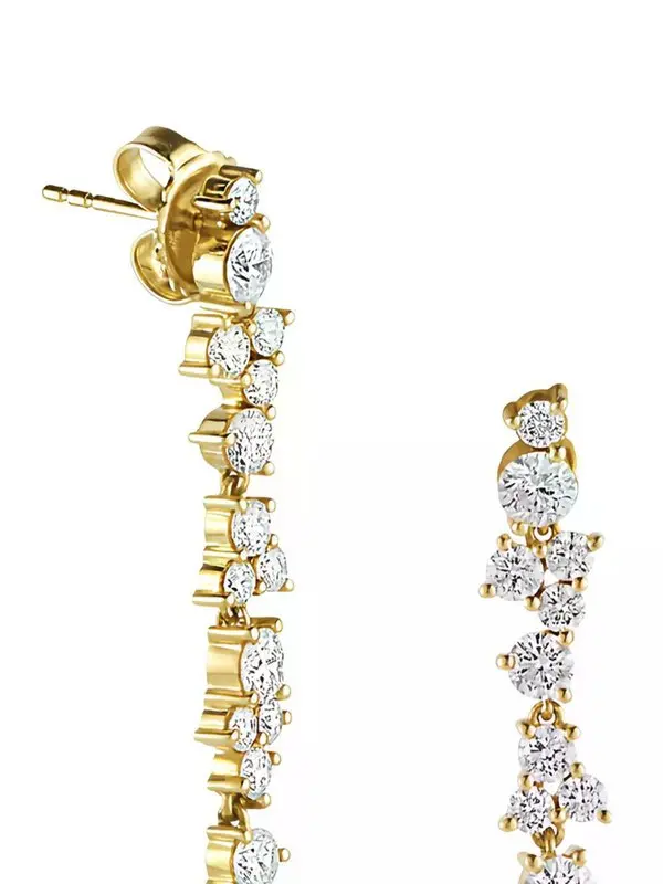 SYDNEY EVAN 14kt Yellow Cocktail Linear Earrings