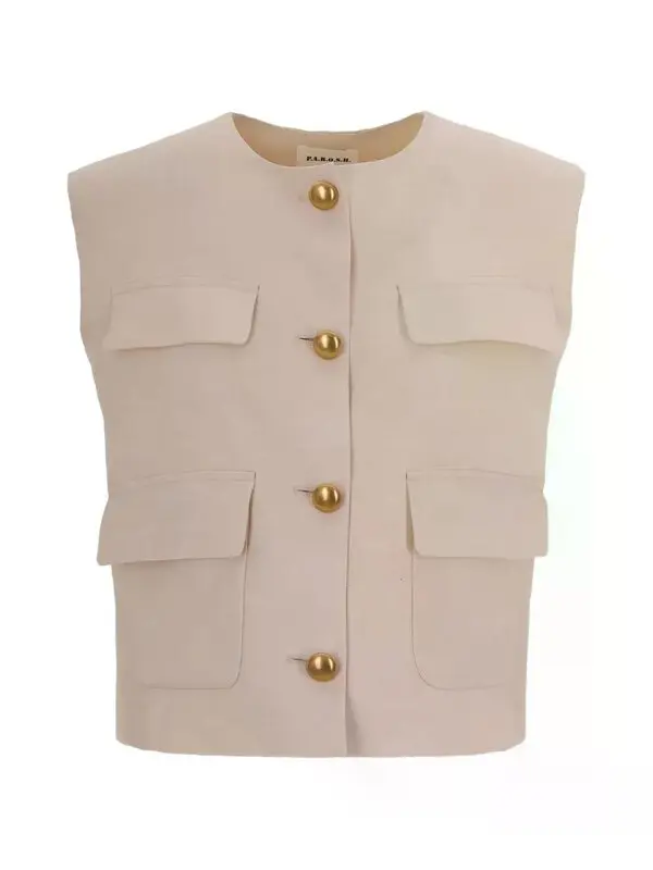 P.a.r.o.s.h Buttoned Pocket Waistcoat