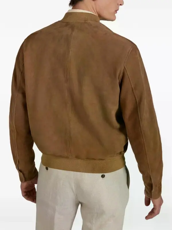 Montedoro Suede Flap-pocket Bomber Jacket