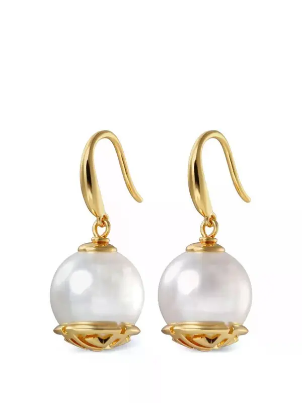 Shanghai Tang Tang Of Metal Drop Earrings - Gold