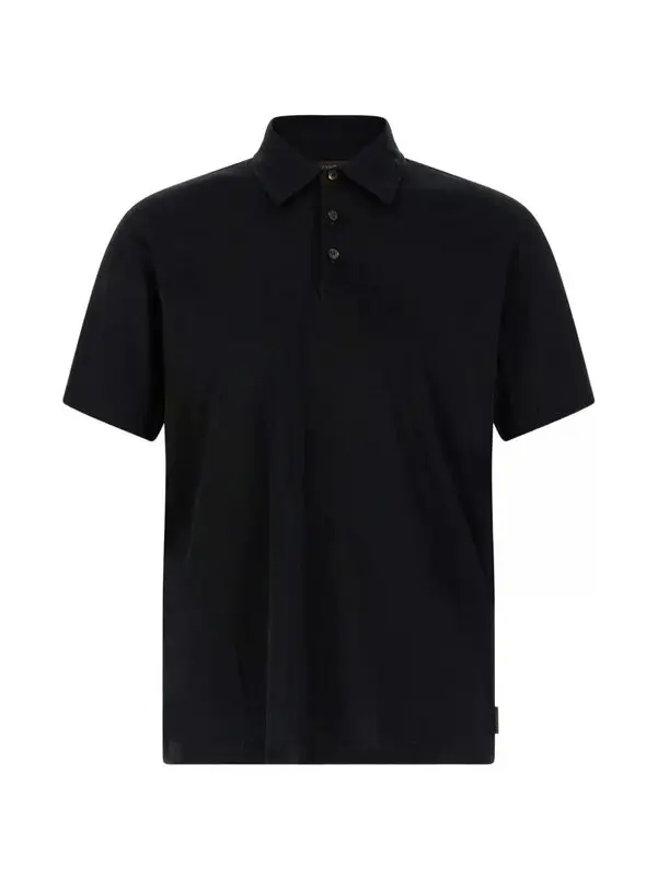 ZANONE Buttoned Short-sleeve Polo Shirt