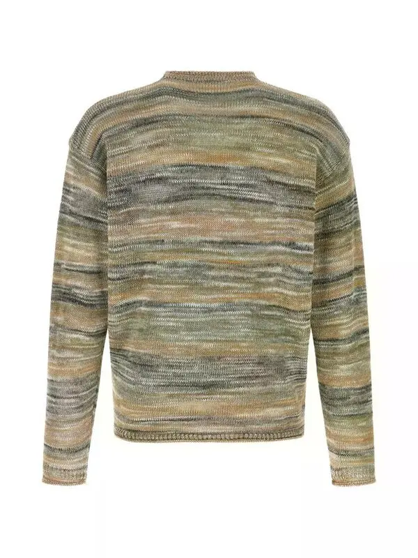 ROBERTO COLLINA Striped Crew-neck Sweater