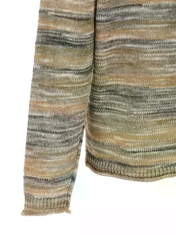 ROBERTO COLLINA Striped Crew-neck Sweater