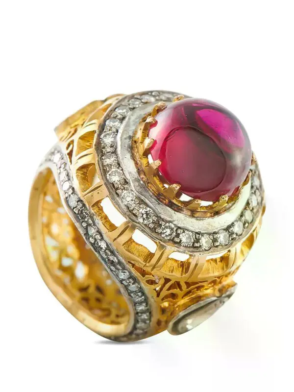 LB EXCLUSIVE Diamond And Tourmaline Ring