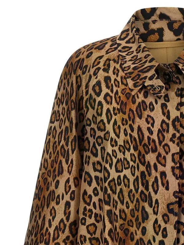 Alberto Biani Leopard-print Trench Coat