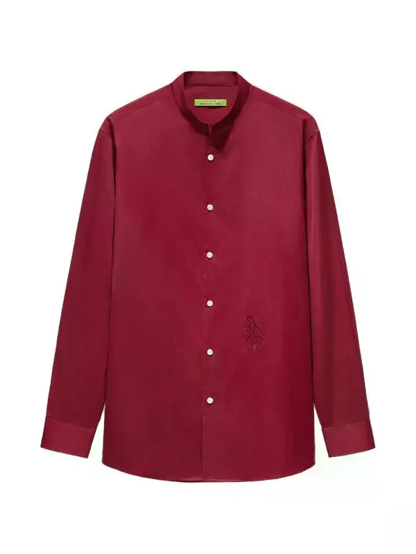 Shanghai Tang Horse-embroidered Shirt - Red