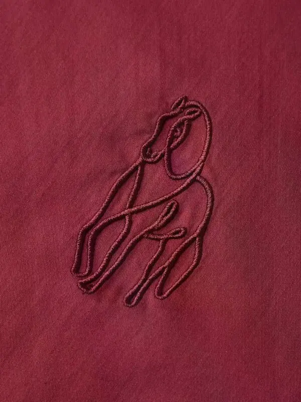 Shanghai Tang Horse-embroidered Shirt
