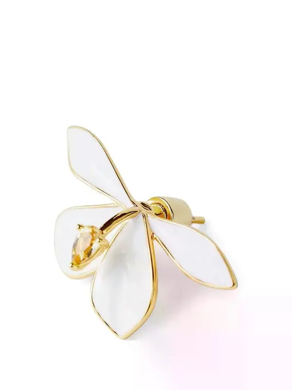 Shanghai Tang Ginger Flower Stud Earrings