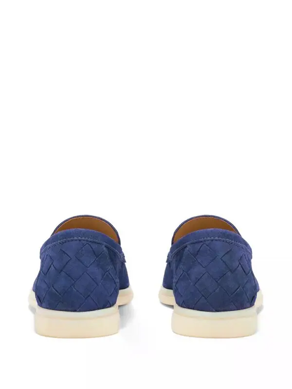 SCAROSSO Ludovico Suede Loafers - Blue