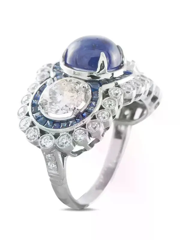 LB EXCLUSIVE Diamond And Sapphire Ring