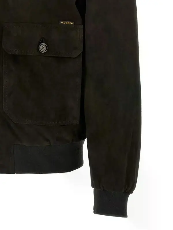 MOORER Carlos Lambskin Bomber Jacket