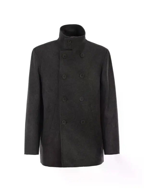 Herno Double-breasted Coat - Grey