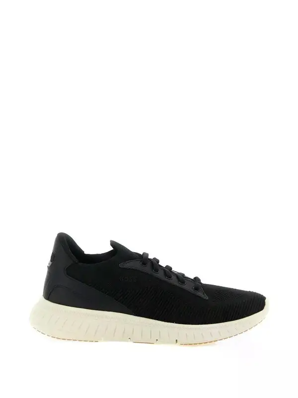 BOSS Titanis Leather Sneakers - Black
