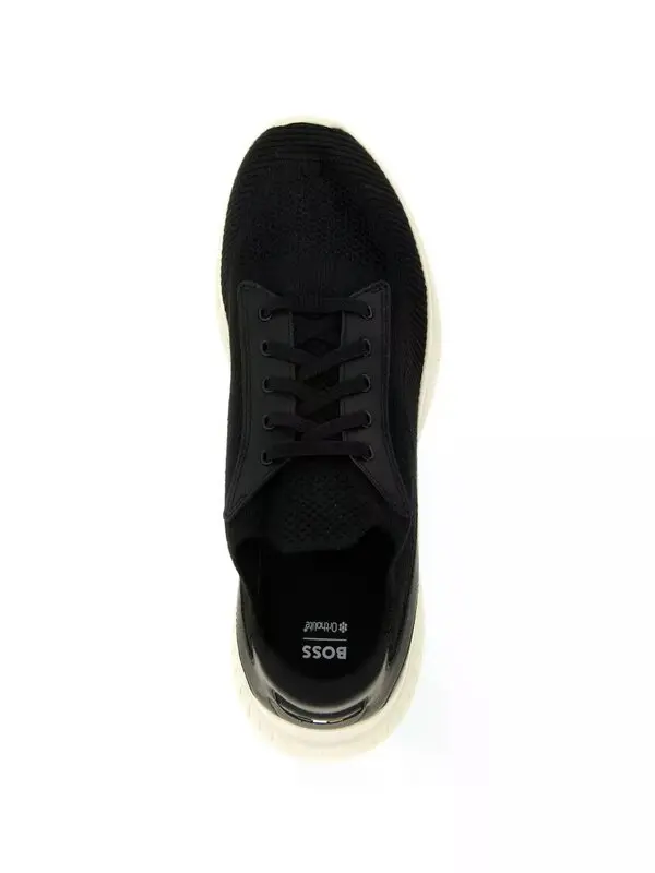 BOSS Titanis Leather Sneakers - Black