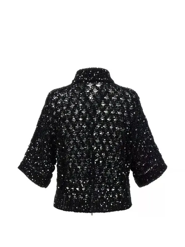 Peserico Sequin Mesh Cardigan