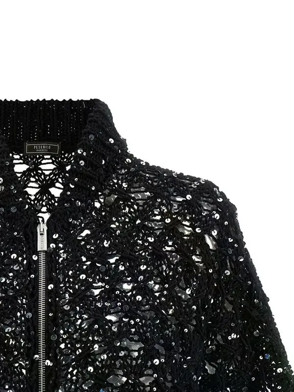 Peserico Sequin Mesh Cardigan