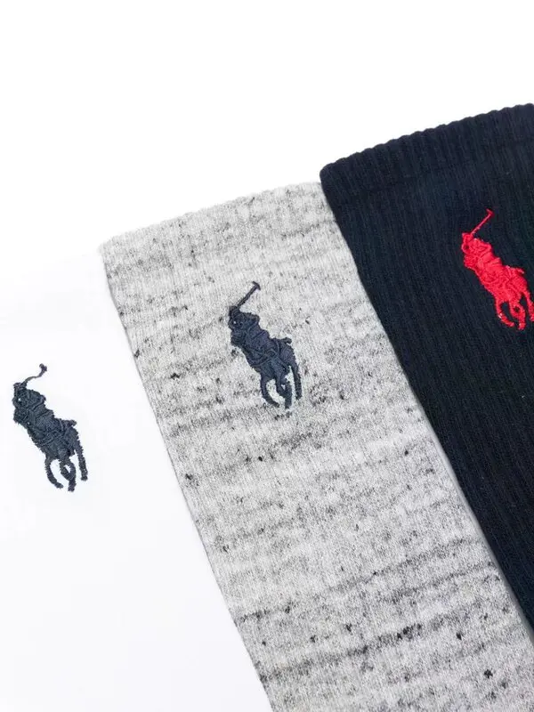 Polo Ralph Lauren Embroidered Socks - Blue