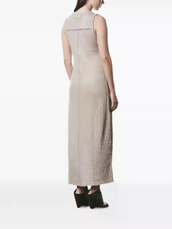 THOM KROM Side-slit Textured Midi Dress - Neutrals