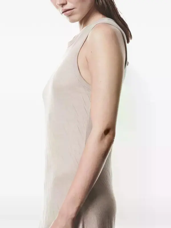 THOM KROM Side-slit Textured Midi Dress - Neutrals