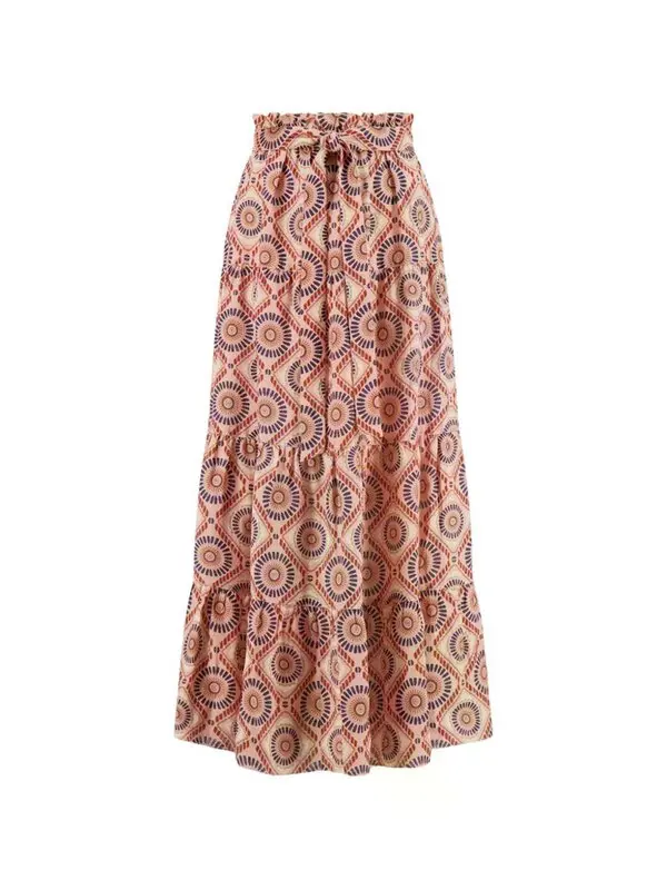 LEMLEM Sanaa Geometric-pattern Maxi Skirt - Pink