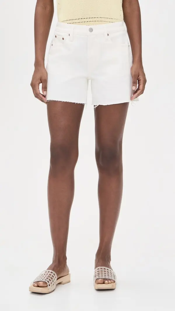 PISTOLA Kennedy Denim Shorts - Antique White