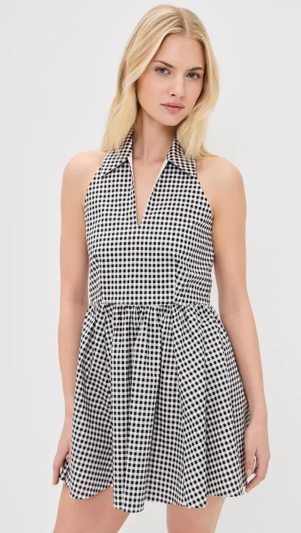 Caroline Constas Aya Halter Mini Dress