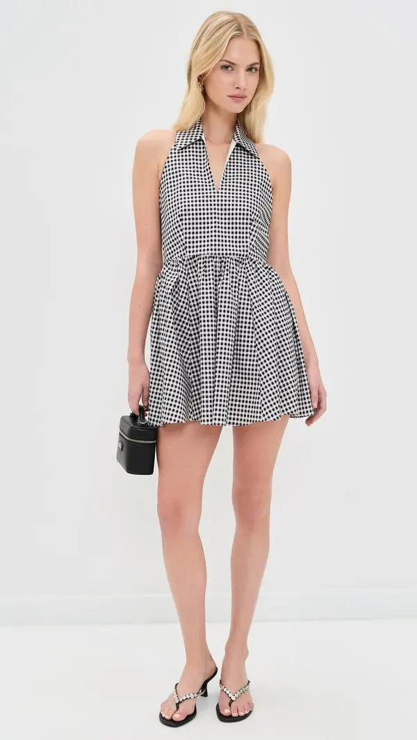 Caroline Constas Aya Halter Mini Dress