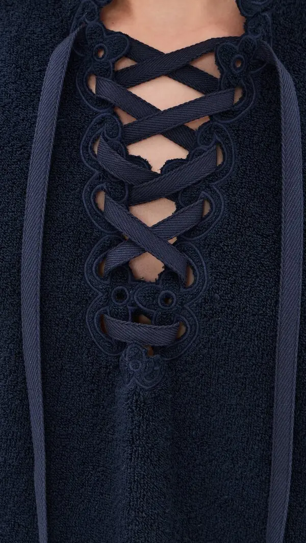 Sea Leila Eyelet Tunic Dress - Navy