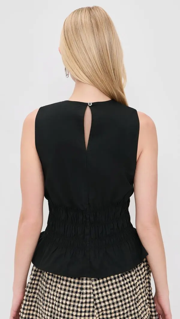 Staud Culver Blouse - Black