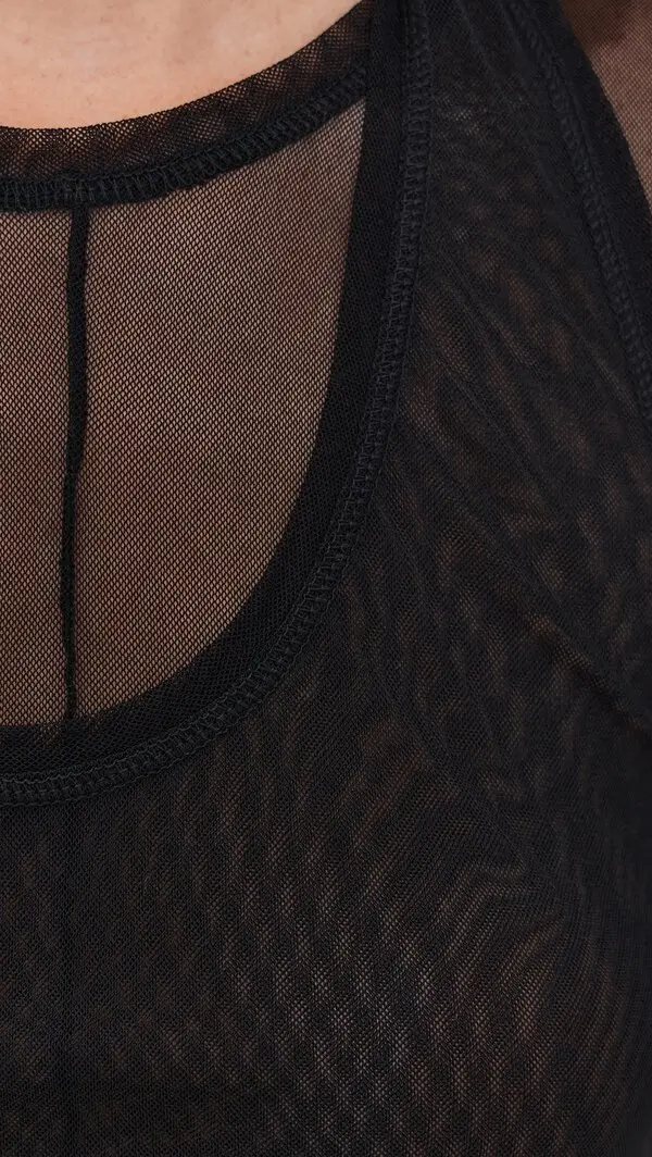Helmut Lang Mesh Layered Tee