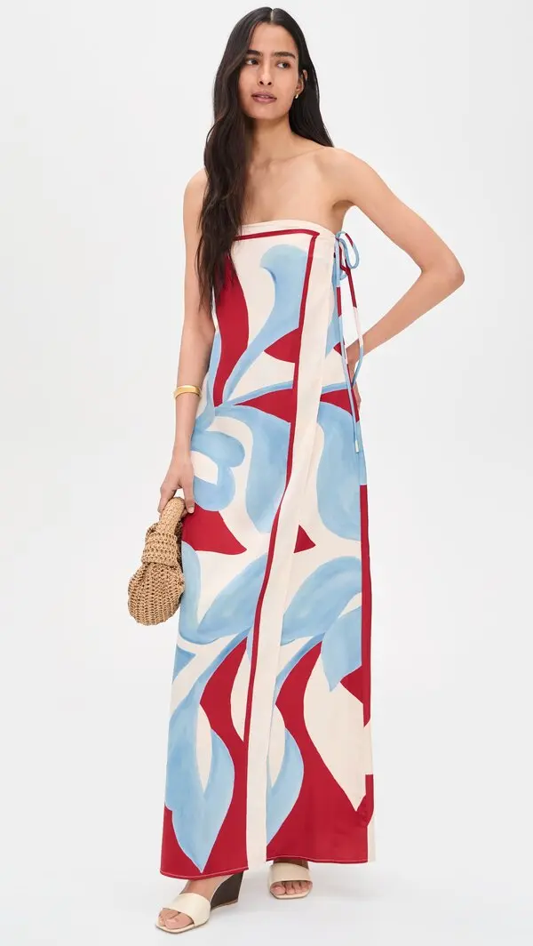 SEVEN WONDERS Amoree Strapless Maxi Dress