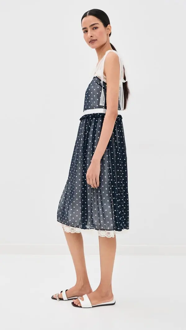 Marc Jacobs Ribbon Strap Chiffon Dress