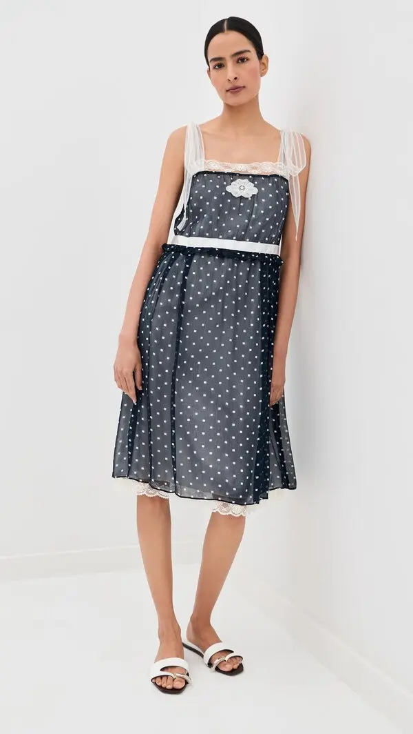 Marc Jacobs Ribbon Strap Chiffon Dress