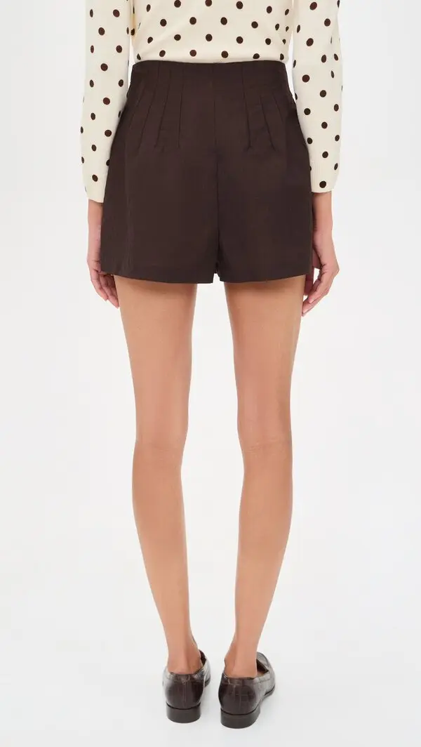 Staud Magpie Shorts - Earth