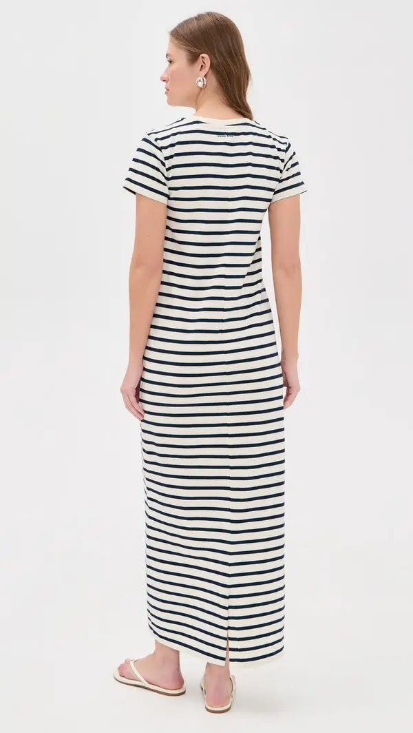 ANINE BING Wynne Stripe Jersey Maxi Dress