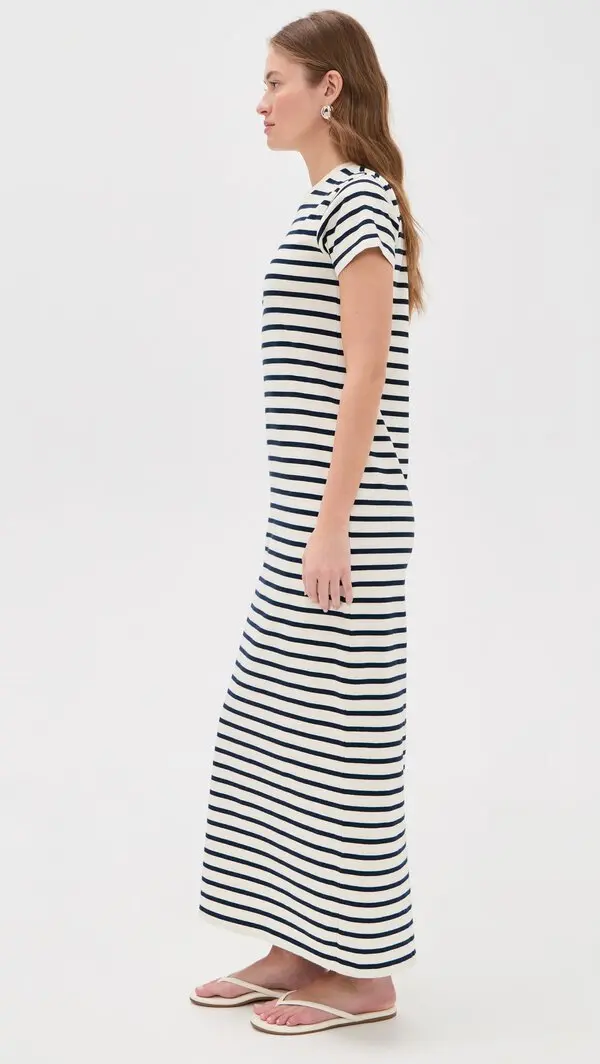 ANINE BING Wynne Stripe Jersey Maxi Dress