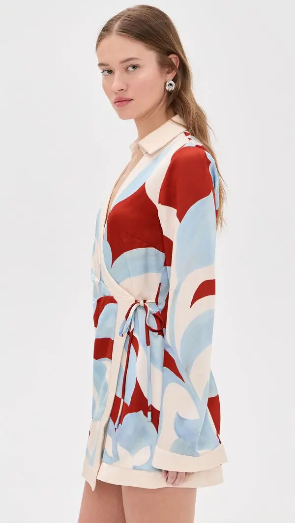 SEVEN WONDERS Amoree Long Sleeve Mini Dress
