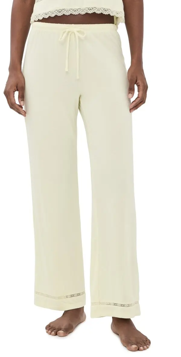 Z Supply Crochet-trimmed Jersey Pants