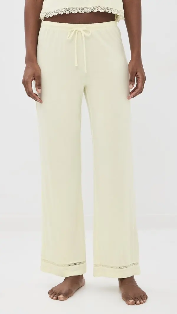 Z Supply Crochet-trimmed Jersey Pants