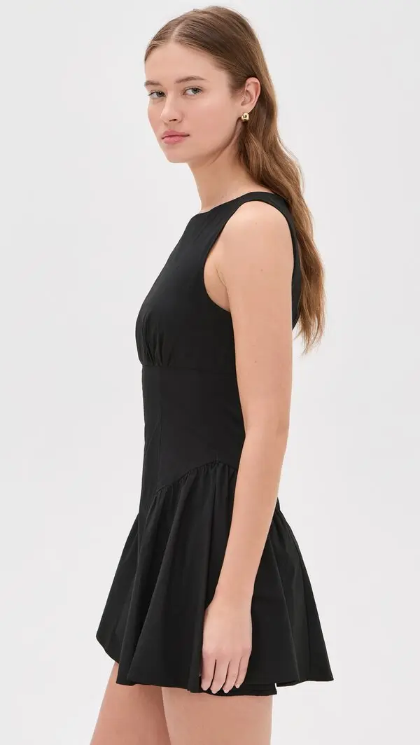 Staud Gwen Mini Dress - Black