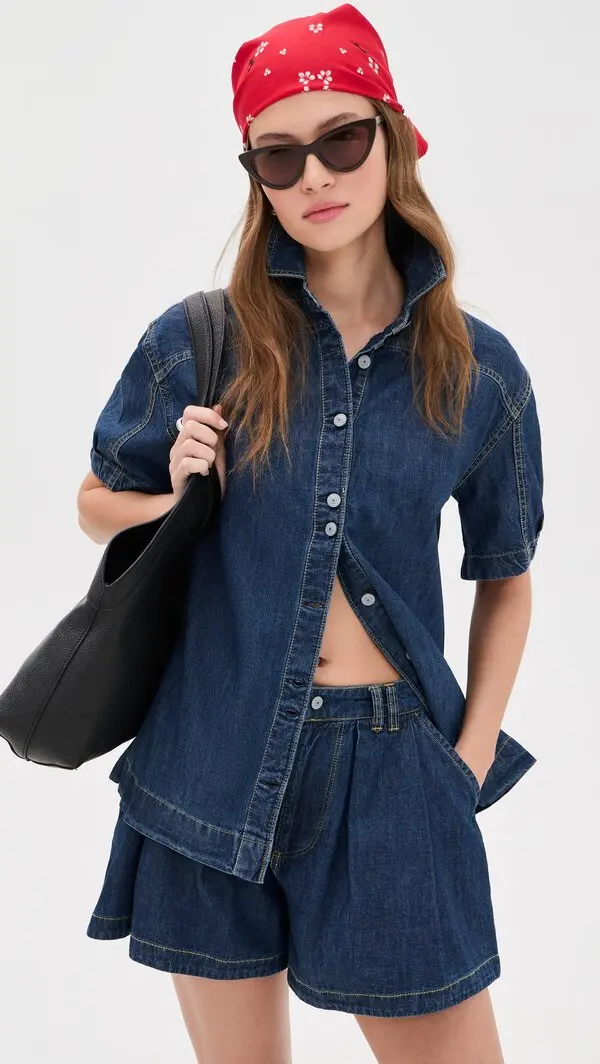 Free People Griselda Denim Set
