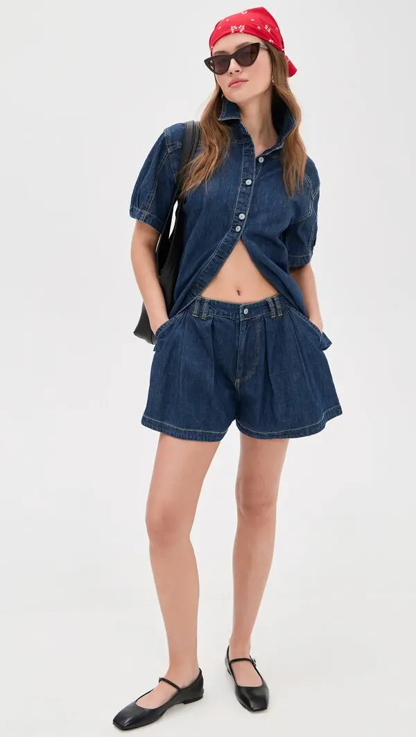 Free People Griselda Denim Set