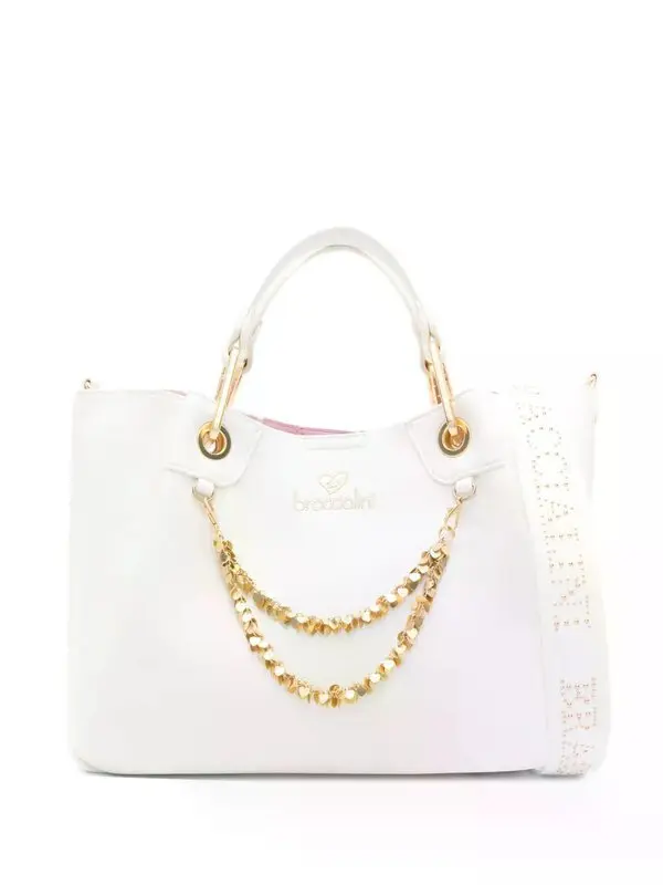 BRACCIALINI Amy Chain Tote Bag - White